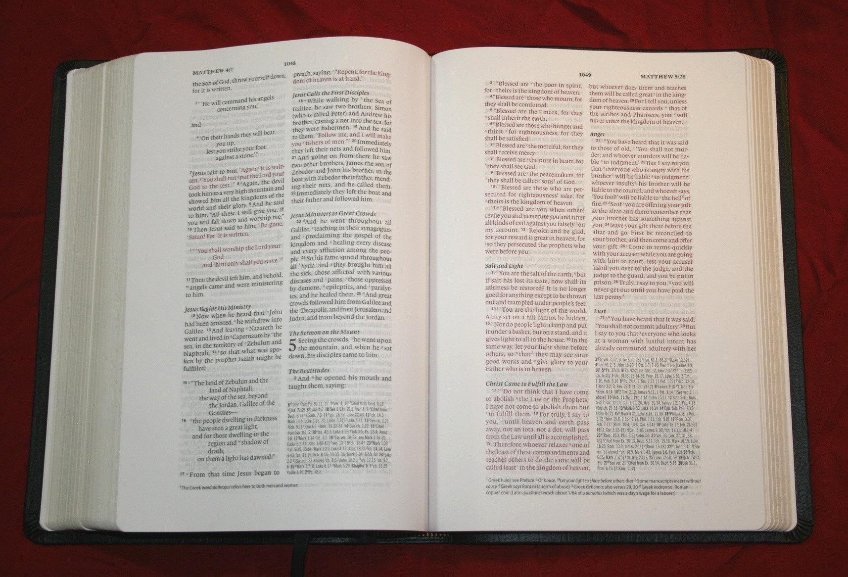 Crossway’s Wide Margin Reference Bible ESV in Black Genuine Leather ...