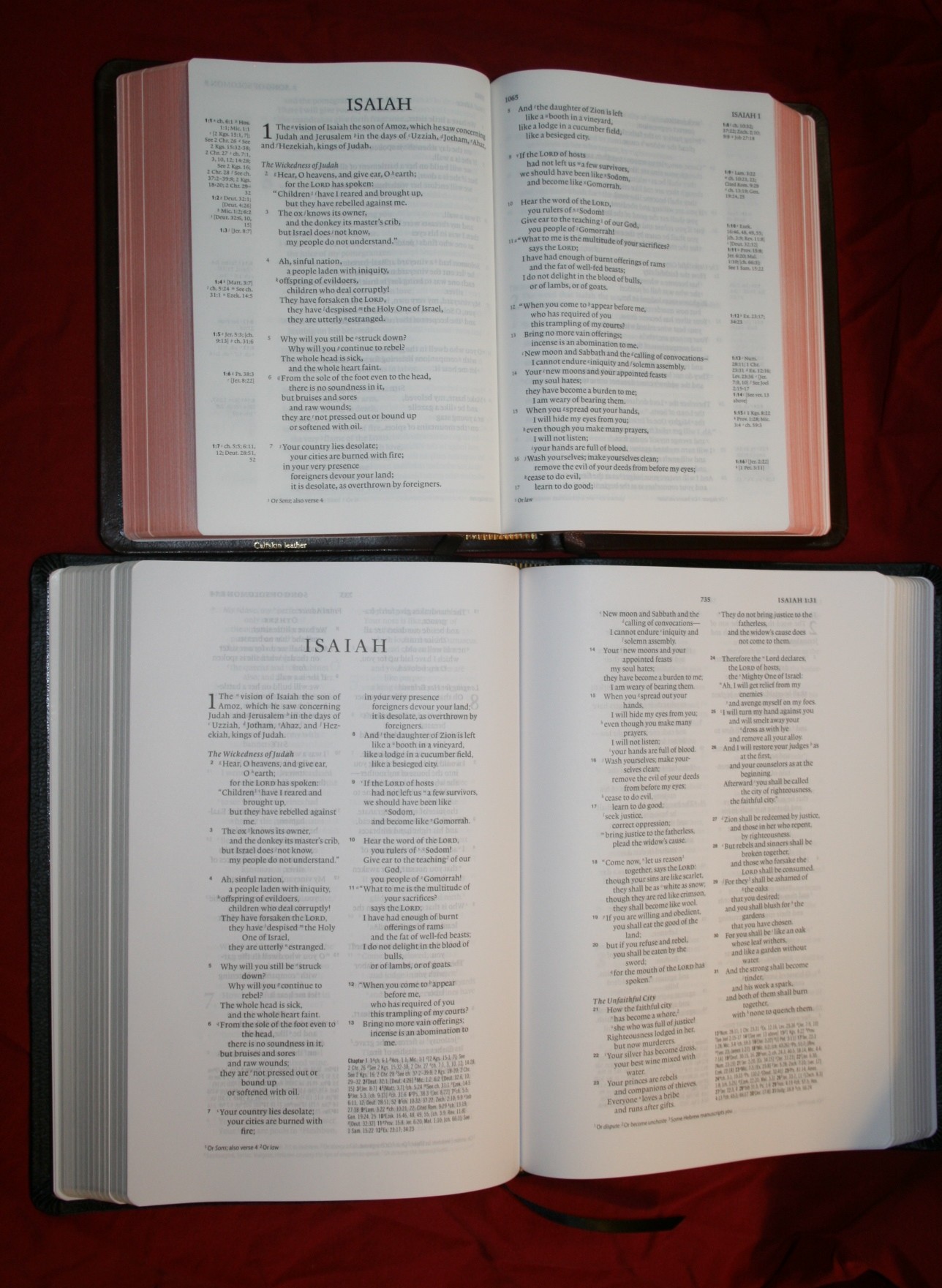 Crossway’s Wide Margin Reference Bible ESV in Black Genuine Leat 027 ...