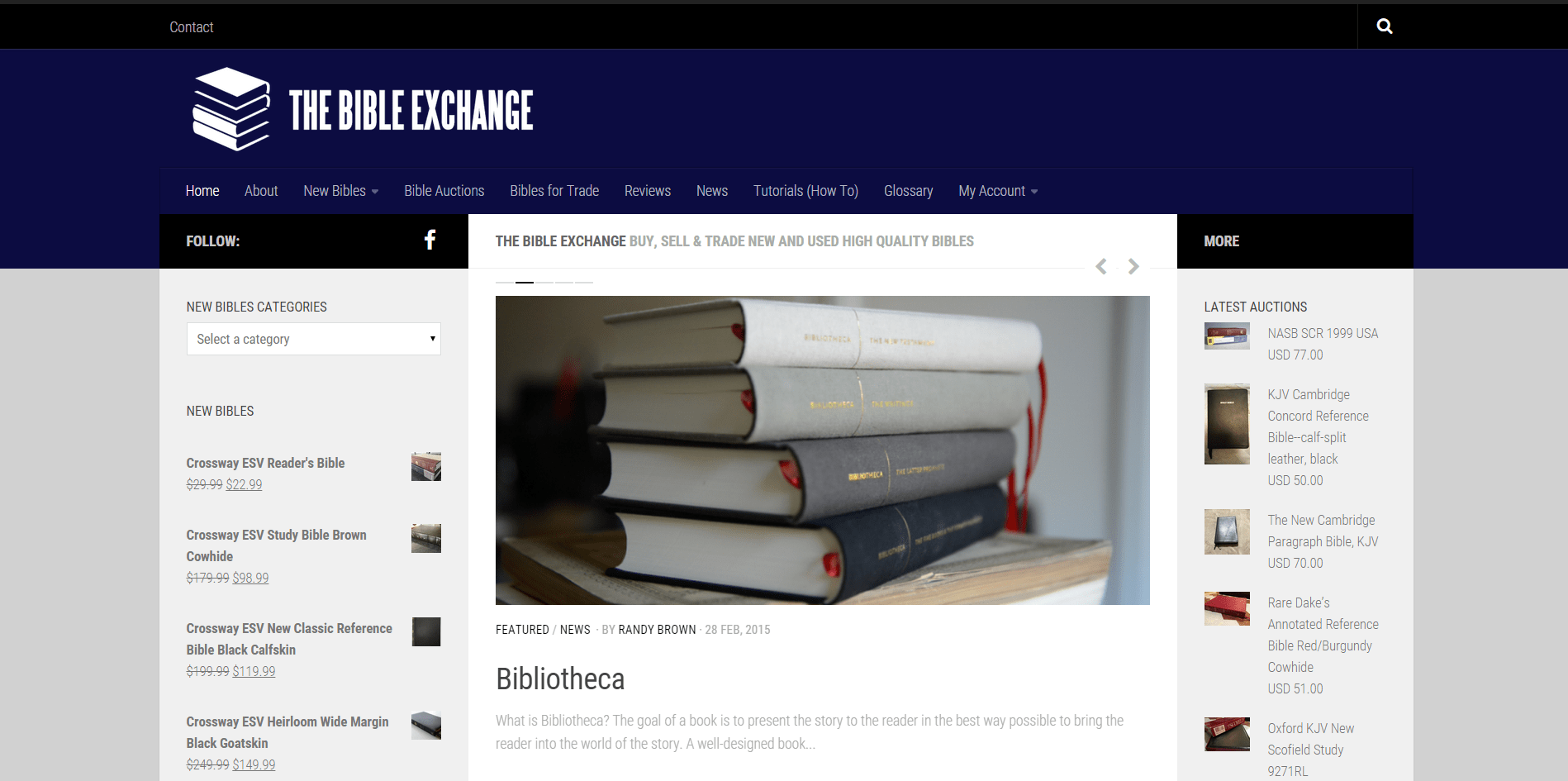 The Bible Exchange: A New Place to Buy and Sell Bibles - Bible Buying Guide