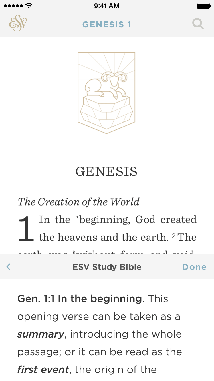 Crossway's New ESV Bible App for iOS - Bible Buying Guide