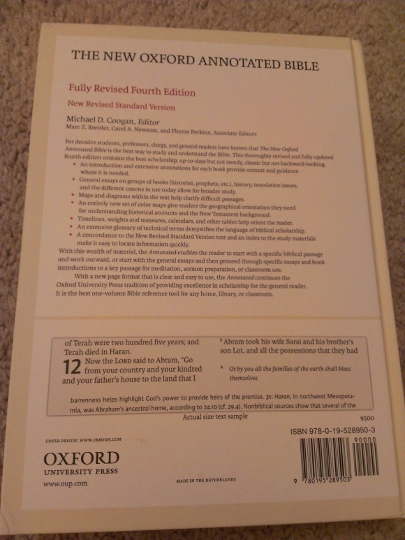 New Oxford Annotated Bible Review - Bible Buying Guide