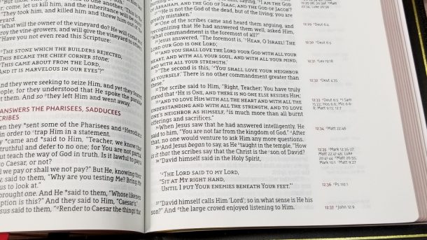 NASB Single-Column Reference Bible (Premier Collection) Review - Bible ...