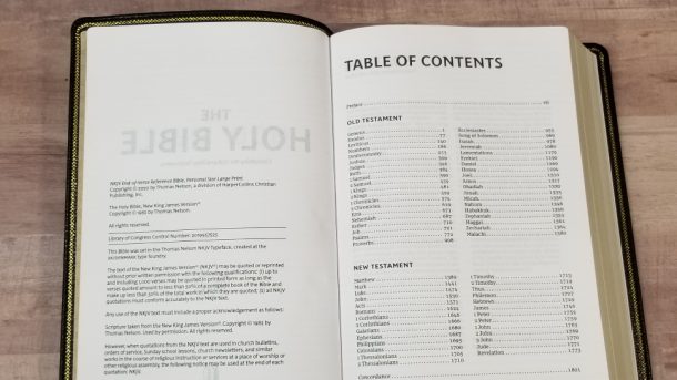 NKJV Personal Size Large Print Reference Bible - Bible Buying Guide