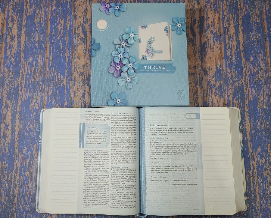 NLT Thrive Creative Journaling Devotional Bible - Bible Buying Guide