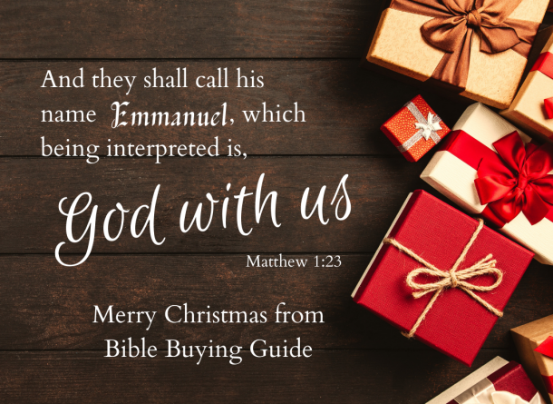 Merry Christmas! - Bible Buying Guide