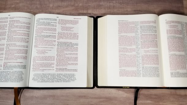 NKJV Large Print Wide Margin Reference Bible - Bible Buying Guide