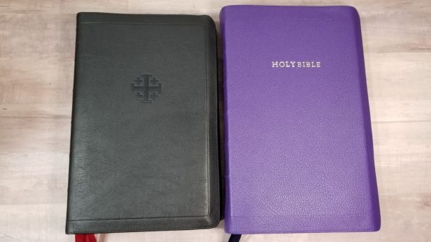 Purple Sully Goatskin Bible Rebind from AE Bibles - Bible Buying Guide