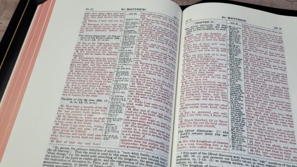 KJV Wide Margin Classic Study Bible in Goatskin - Bible Buying Guide