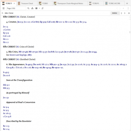 Logos Thompson Chain Reference Library Review - Bible Buying Guide