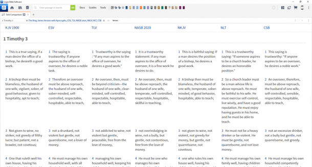 How to Compare Bible Versions in Logos with the Text Comparison Tool ...