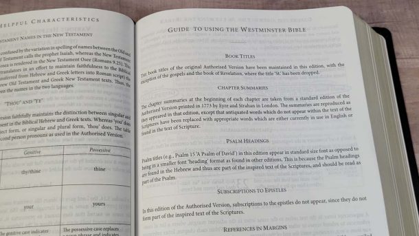 TBS Westminster Reference Bible KJV - Review - Bible Buying Guide