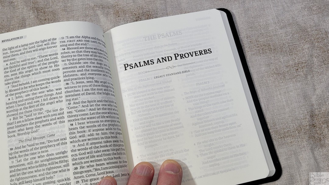 LSB Genesis New Testament Psalms and Proverbs (18) - Bible Buying Guide